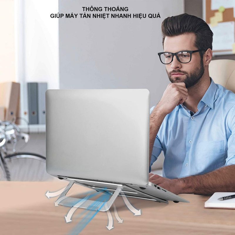 bài viết chi tiết về cách sử dụng giá đỡ laptop